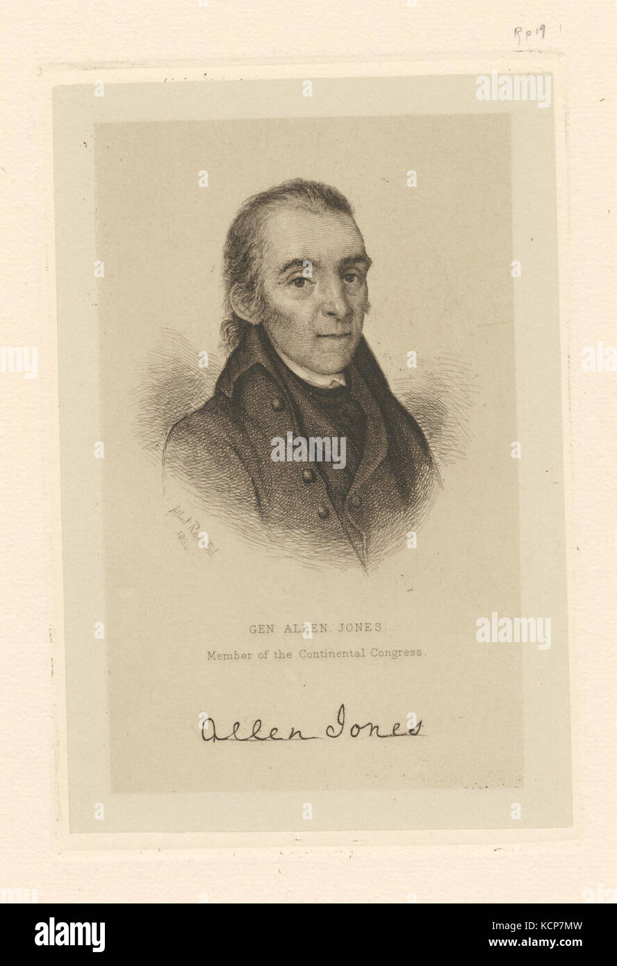 Gen. Allen Jones, member of the Continental Congress (NYPL b12349154 ...