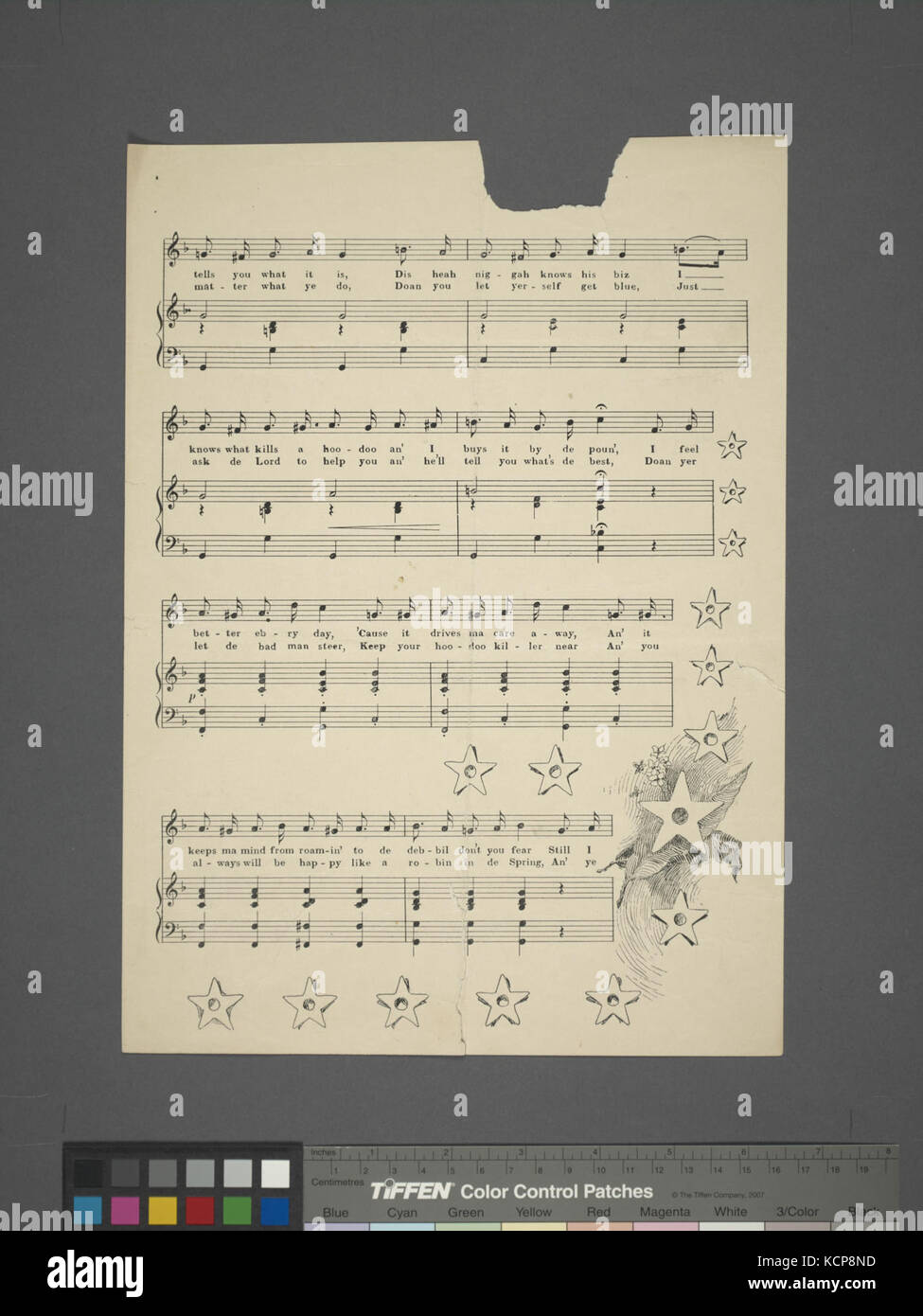 Doan give me no golden harp (NYPL Hades 610026 1800927 Stock Photo - Alamy