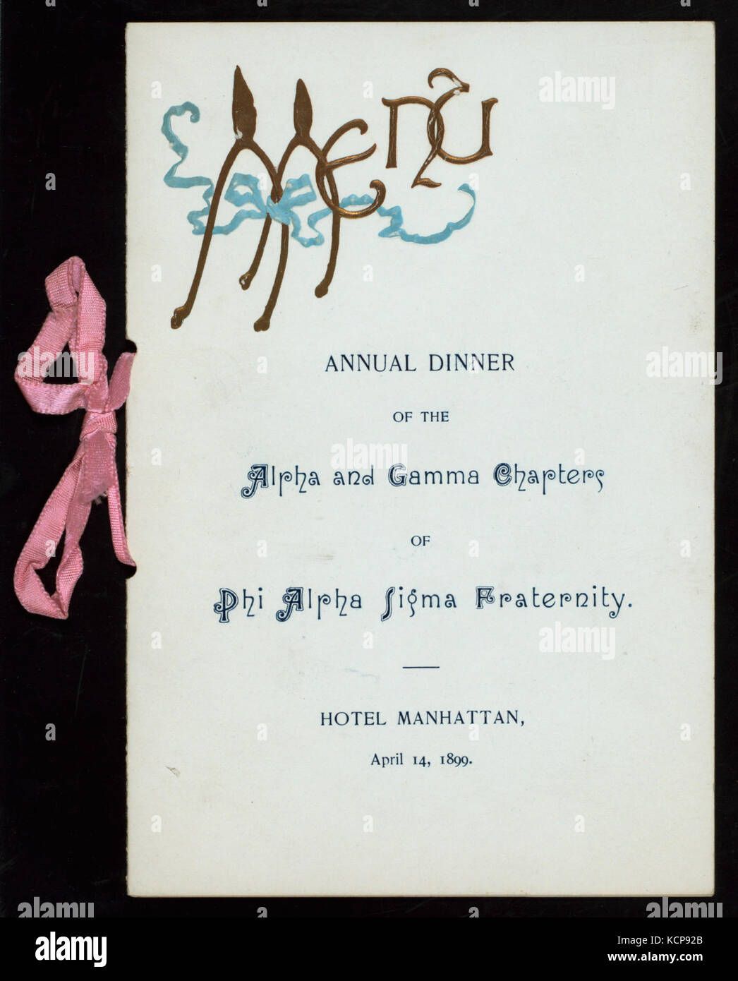 ANNUAL DINNER (held by) PHI ALPHA SIGMA FRATERNITY ALPHA AND GAMMA ...