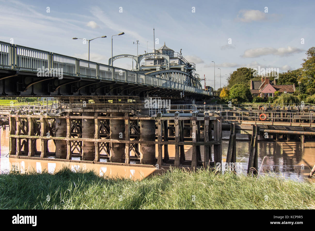 Name plaque giving details of the builder and date for Sutton Bridge ...