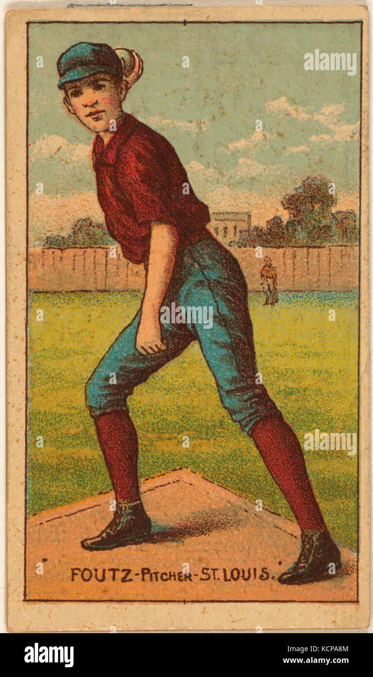 Dave Foutz, pitcher, St. Louis Browns, 1887 Stock Photo - Alamy