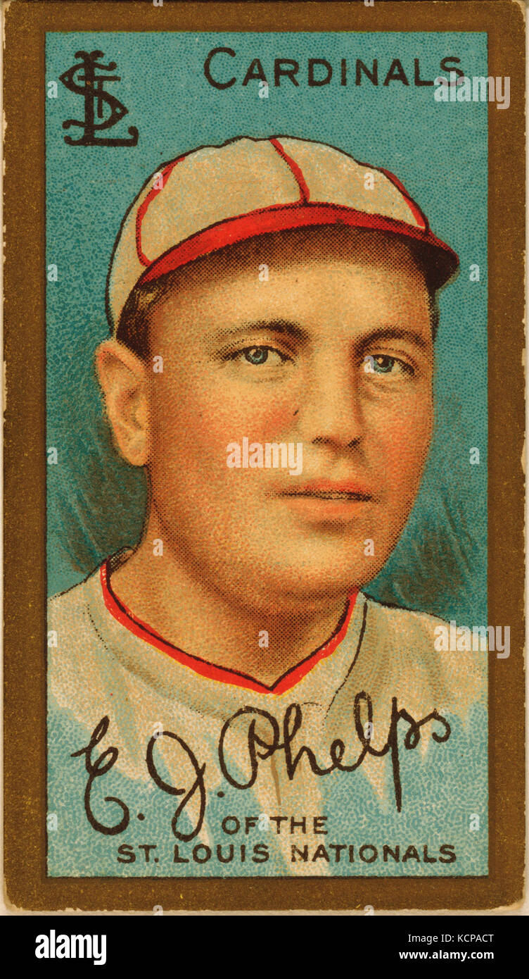 Ed Phelps, pitcher, St. Louis Cardinals, 1911 Stock Photo - Alamy
