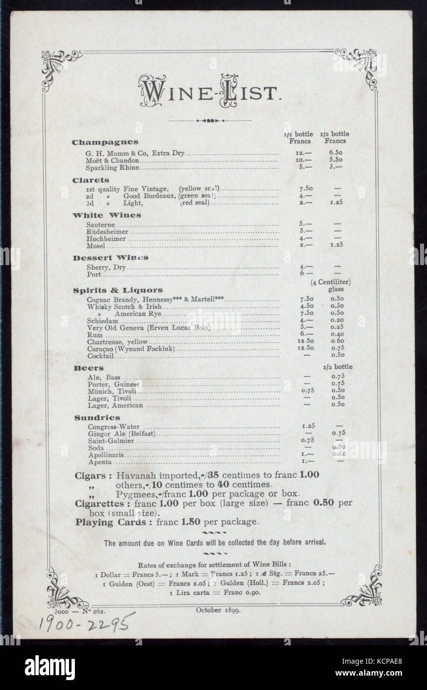 DINNER (held by) RED STAR LINE (at) EN ROUTE ABOARD S.S. WESTERNLAND ...