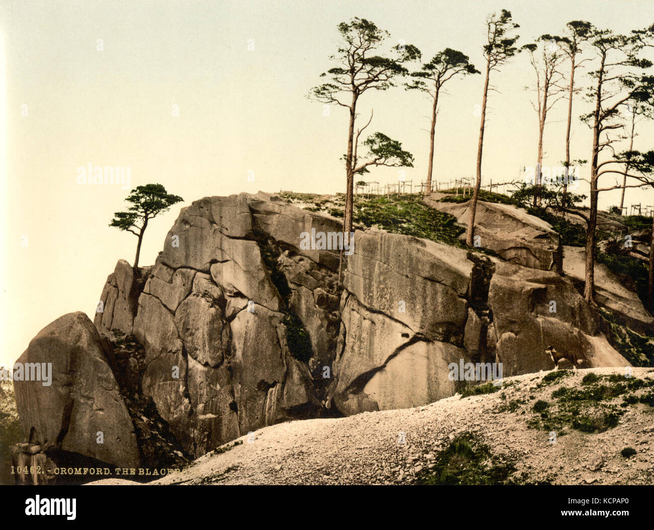 Cromford, the Black Rocks, Derbyshire, England, 1890s Stock Photo - Alamy