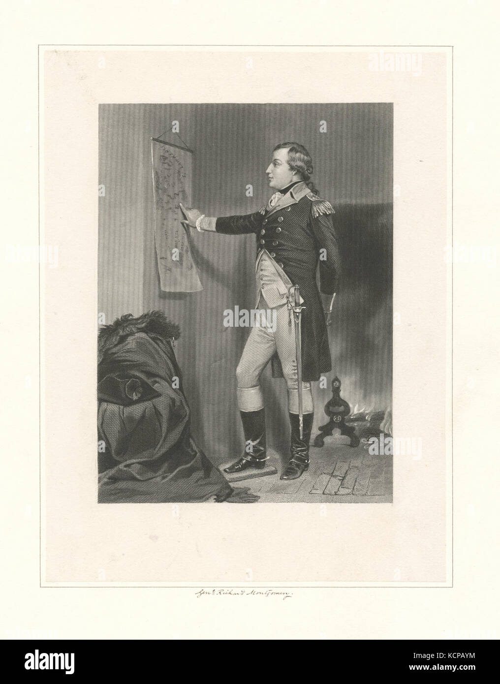 Gen. Richard Montgomery (NYPL b12610219 424873 Stock Photo - Alamy