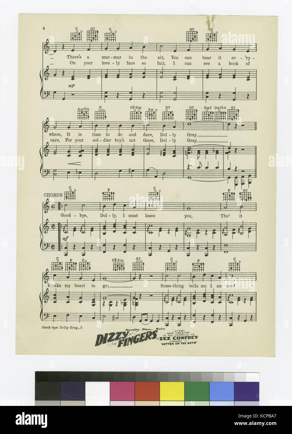 'Goodbye Dolly Gray' is a popular American song from the late 19th ...