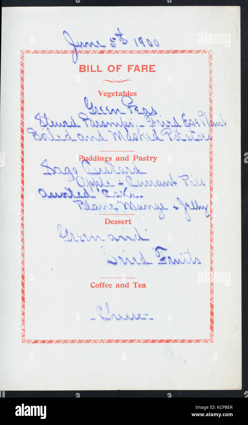 DINNER (held by) PACIFIC MAIL STEAMSHIP COMPANY (at) SS CITY OF RIO DE ...