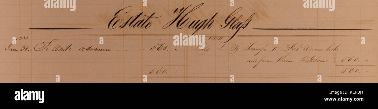 Fur Trade Ledgers Volume W. American Fur Co., Western Department, St ...