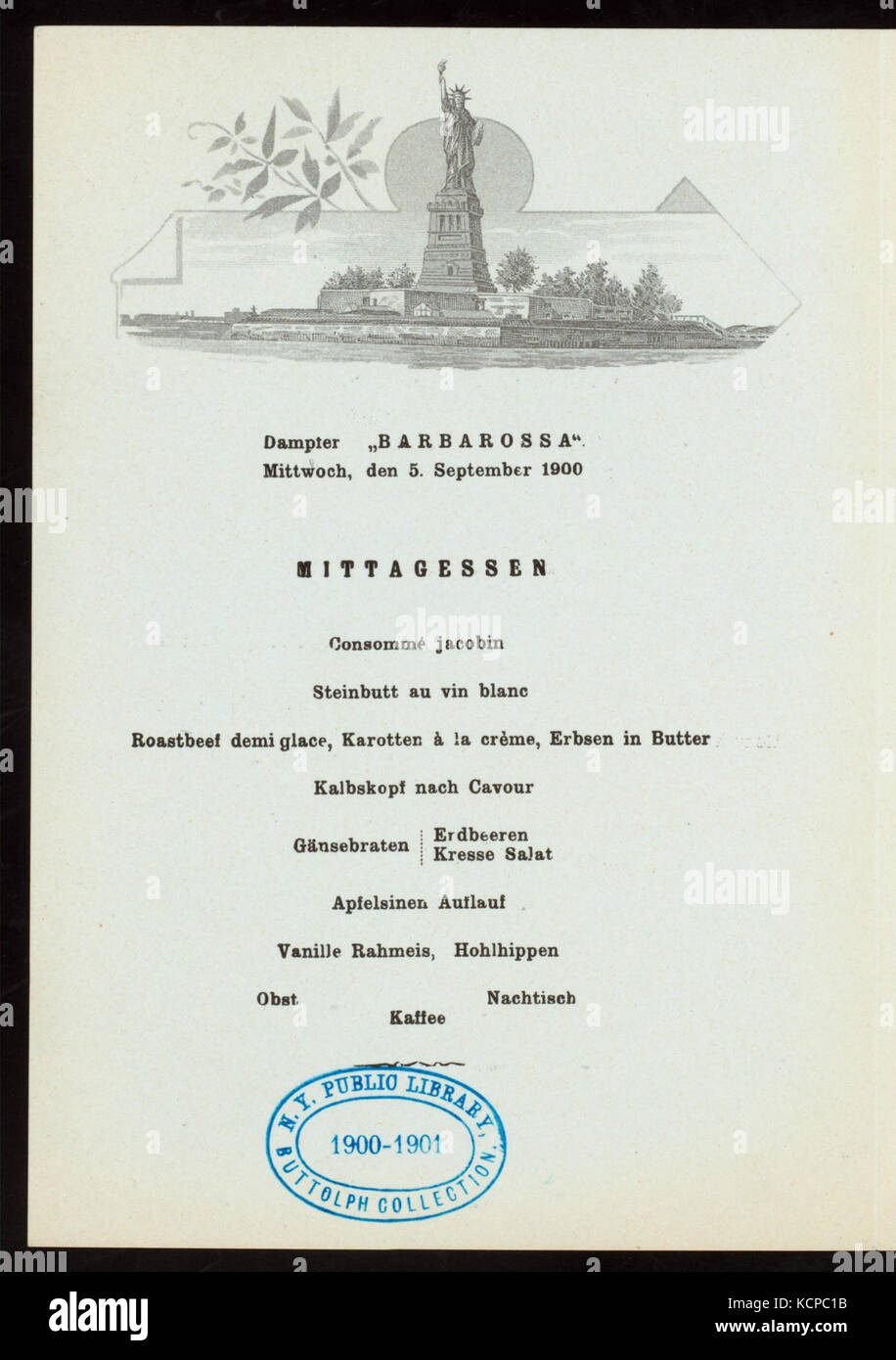 This image depicts a formal dinner event held aboard the SS Barbarossa ...