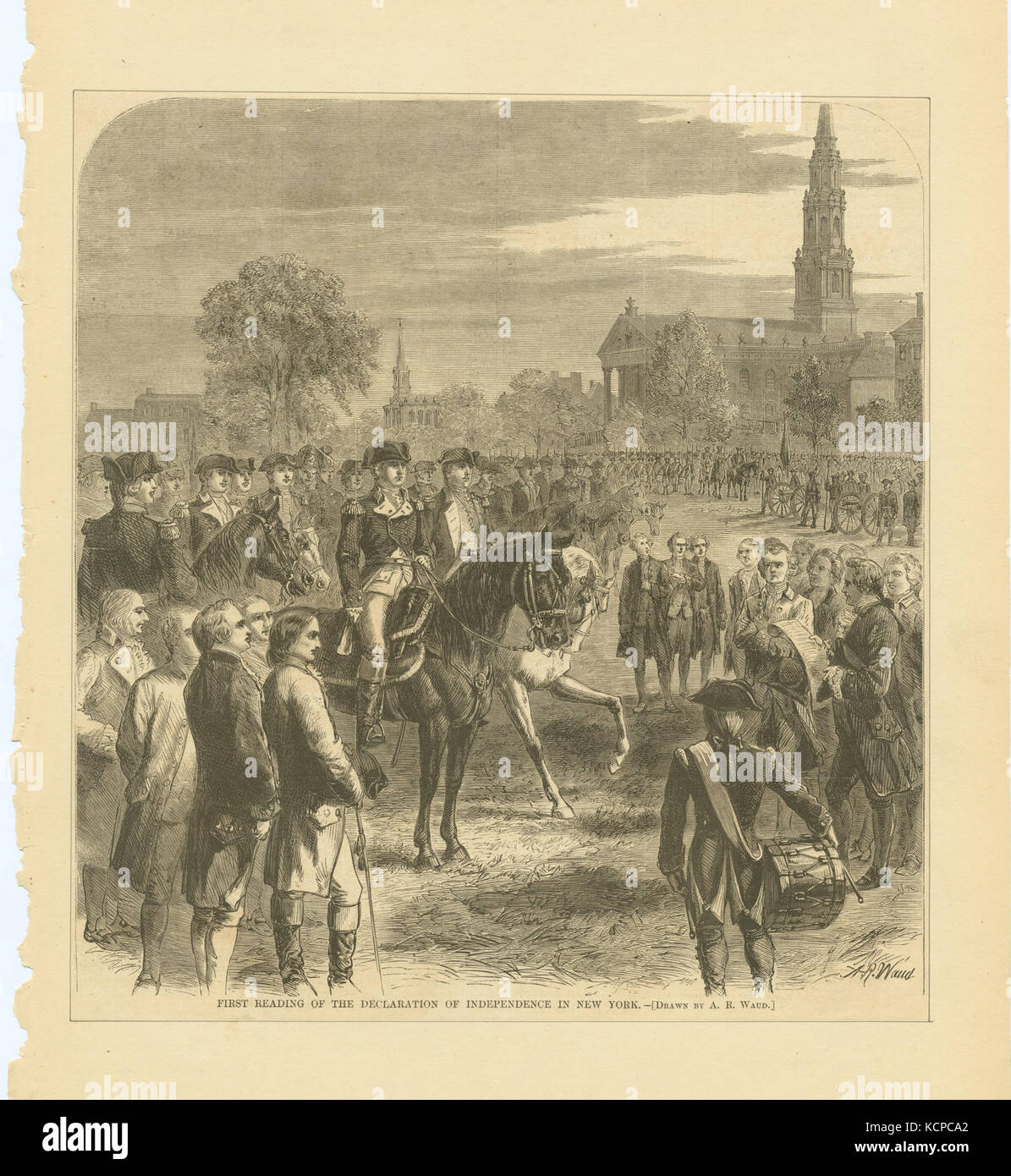First reading of the Declaration of Independence in New York (NYPL ...