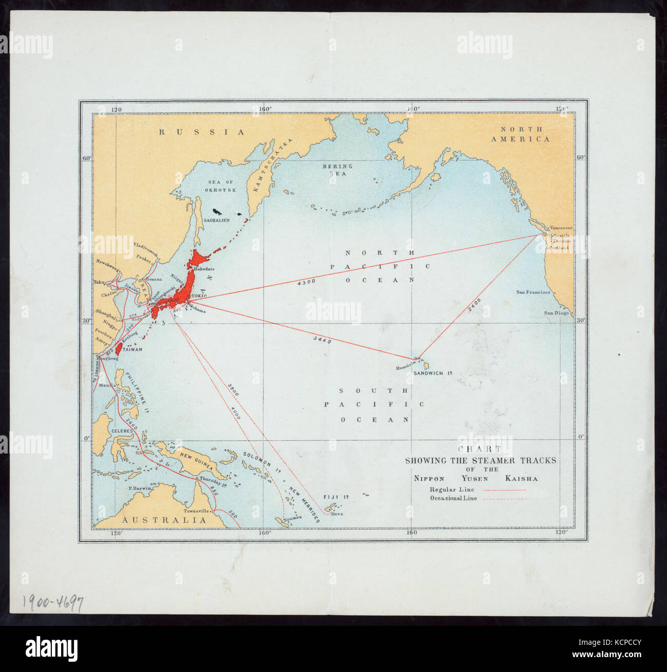 DINNER (held by) NIPPON YUSEN KAISHA (at) EN ROUTE ABOARD SS. KASUGA ...