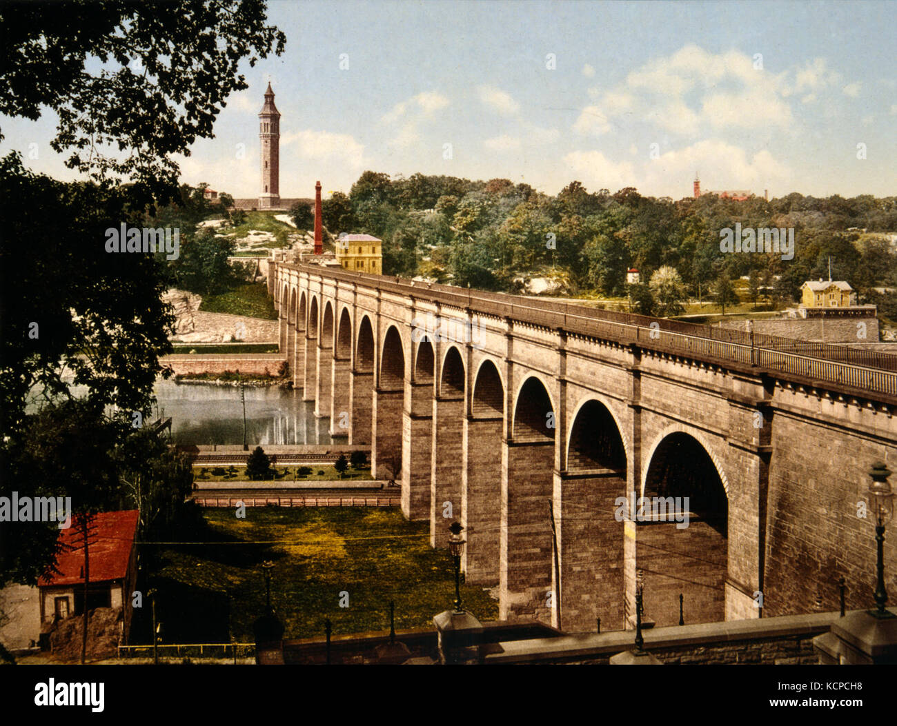 High Bridge, New York City, 1900 Stock Photo - Alamy