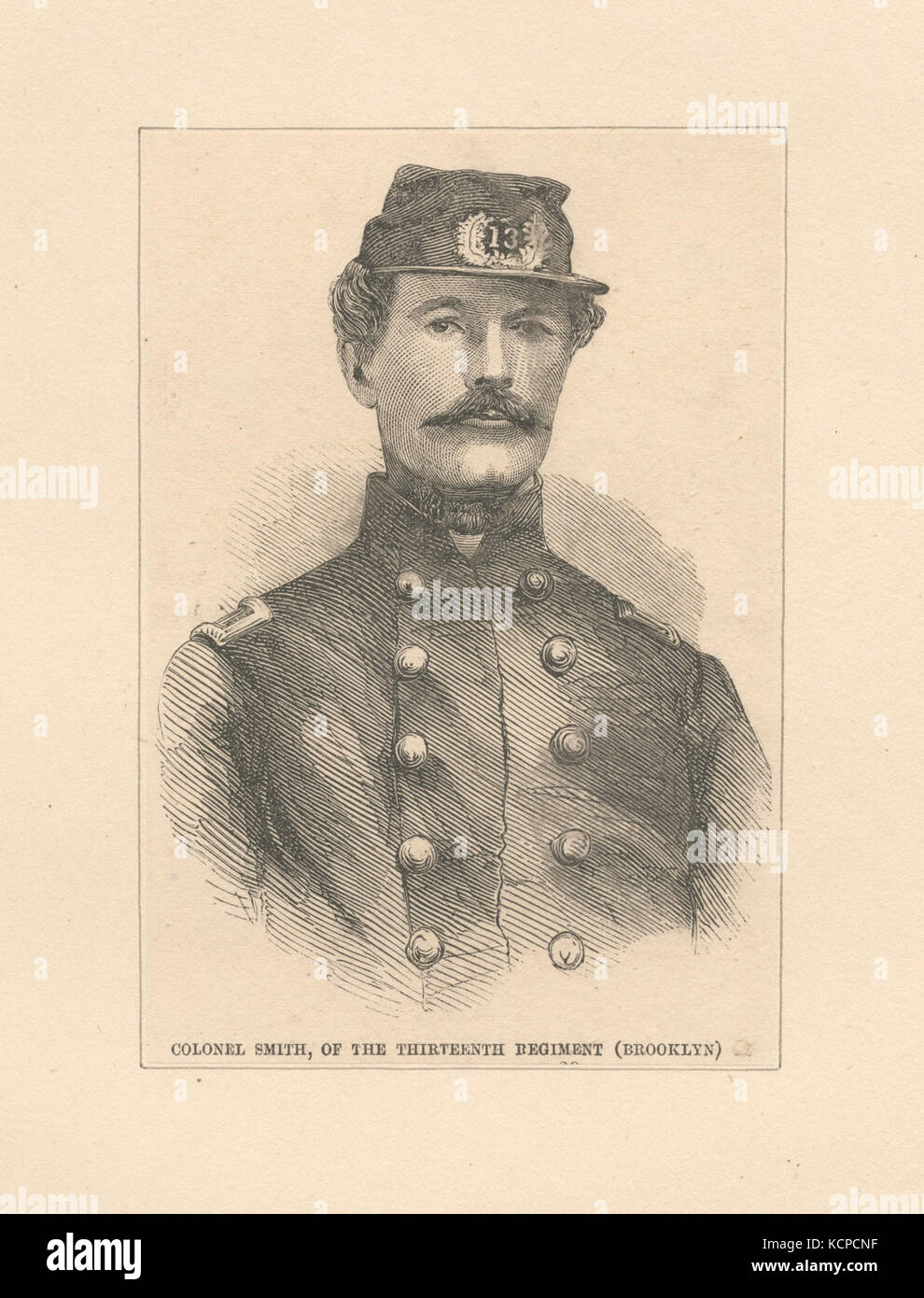 The photograph shows Colonel Smith of the Thirteenth Regiment (Brooklyn ...
