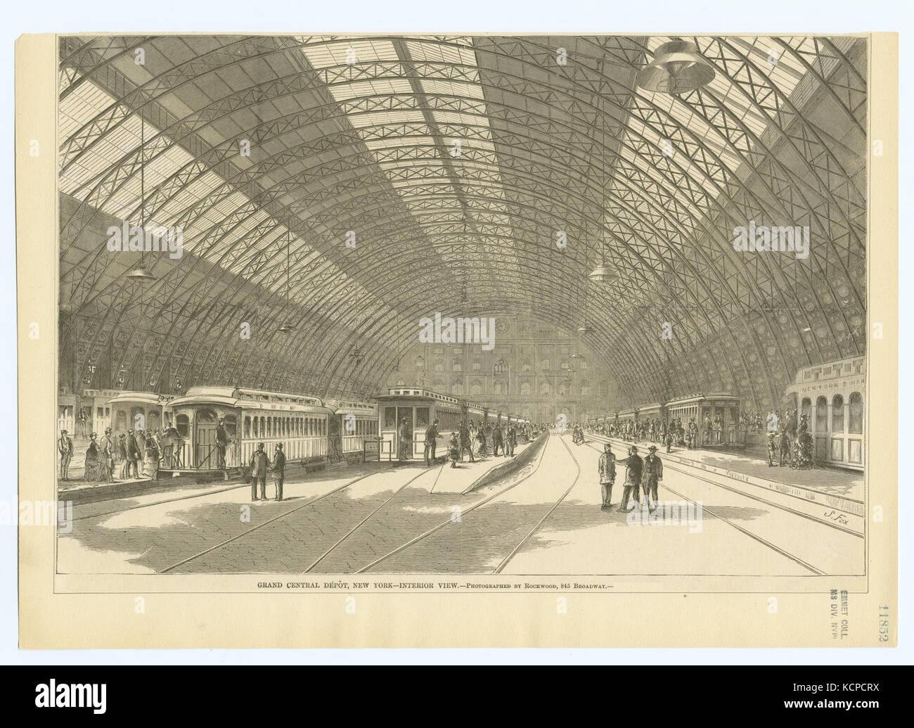 Grand Central Depot, New York, interior view (NYPL b13476047 EM11852 ...