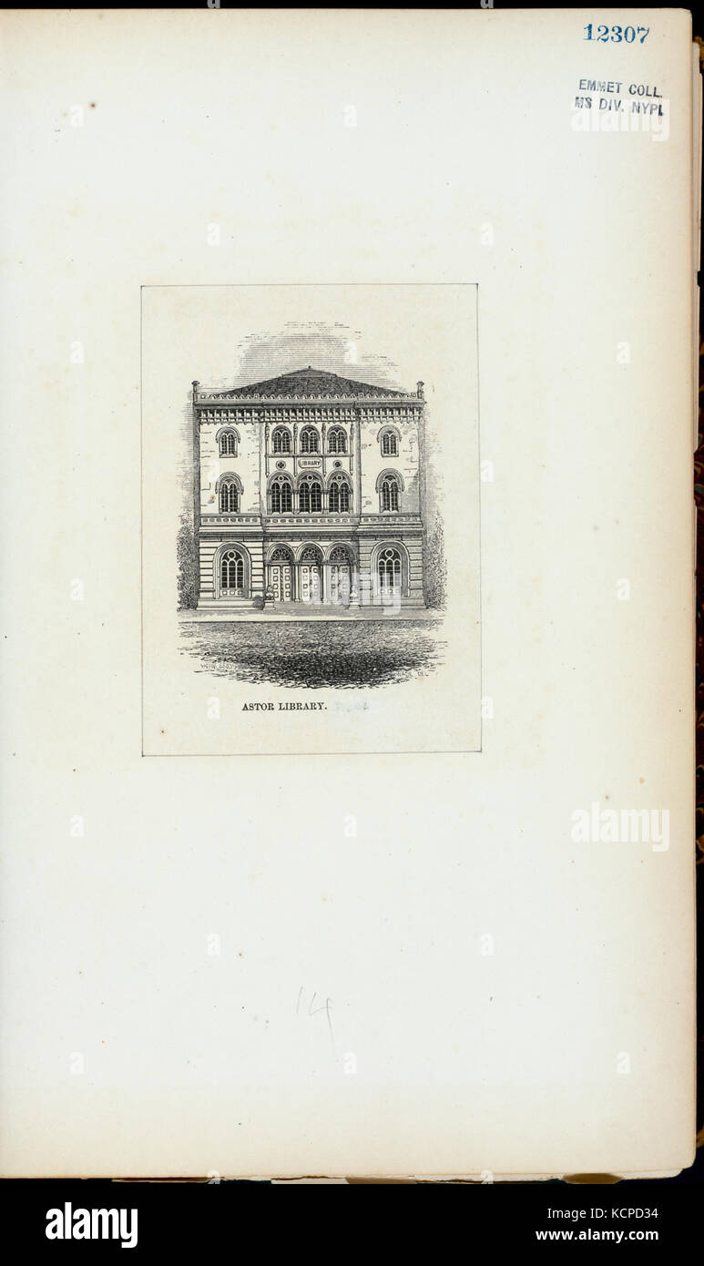Astor Library (NYPL Hades 255788 430813 Stock Photo - Alamy