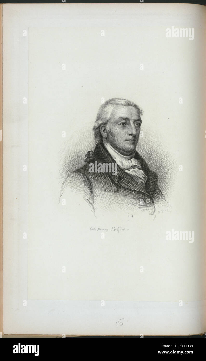 Colonel Henry Rutgers (NYPL Hades 255798 430823 Stock Photo - Alamy