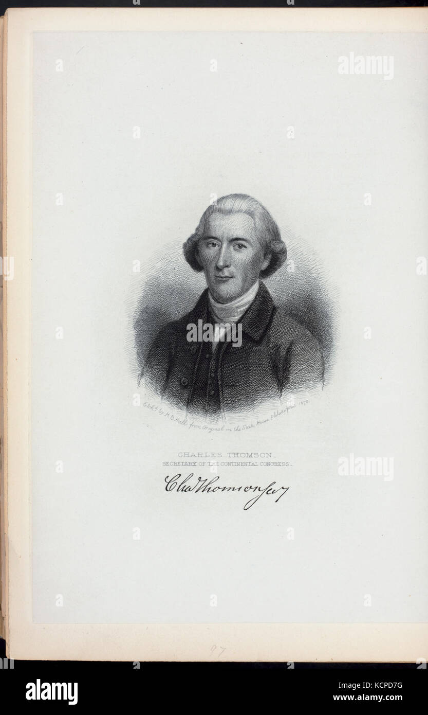 Charles Thomson, secretary of the Continental Congress (NYPL Hades ...