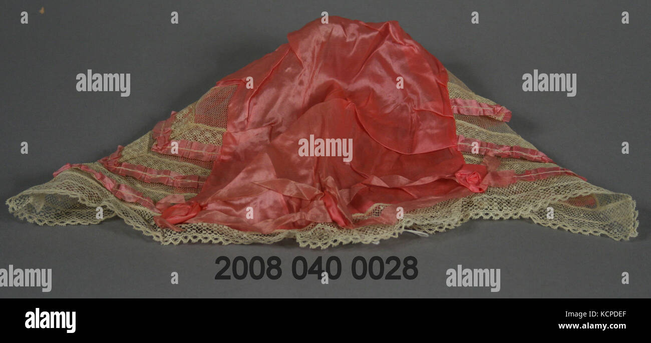 Bright Pink Silk and Lace Nightcap Stock Photo - Alamy