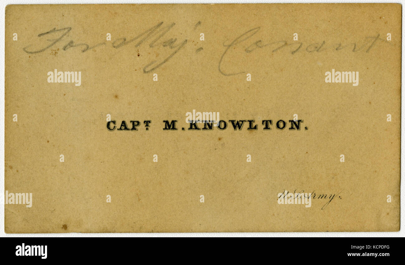 19th century calling card hi-res stock photography and images - Alamy