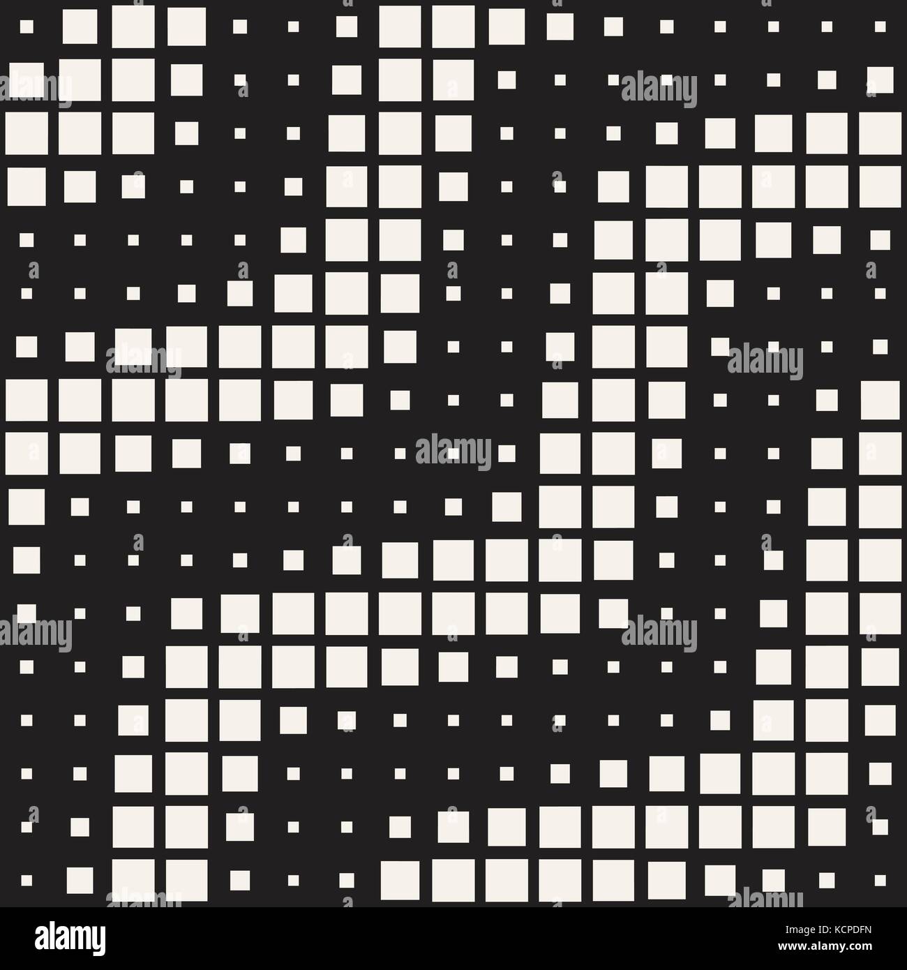 Repeating Rectangle Halftone. Modern Geometric Lattice Texture. Vector ...