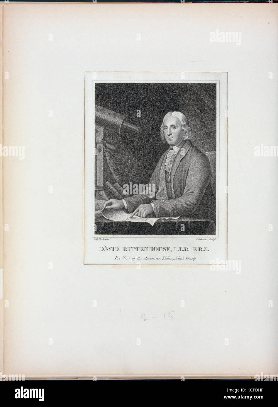 David Rittenhouse, LL.D., F.R.S., president of the American ...