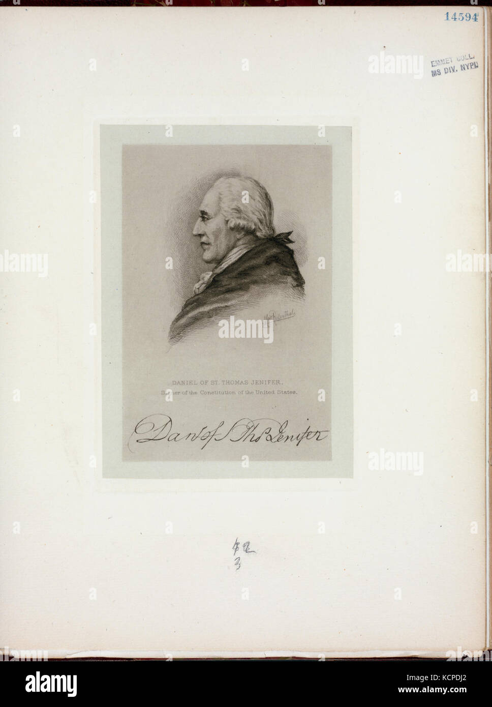 A portrait of Daniel of St. Thomas Jenifer, a signer of the U.S ...