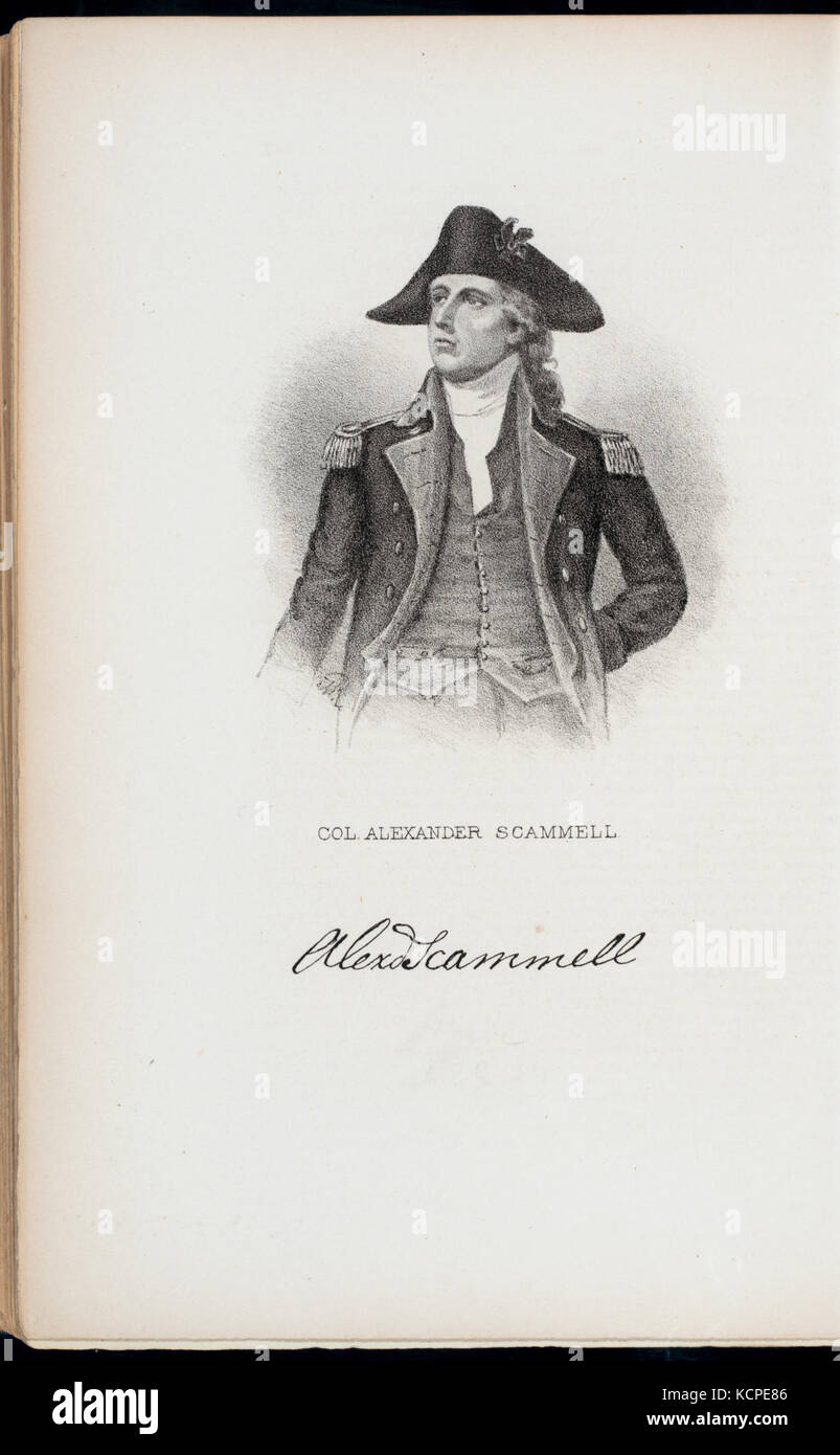 Col. Alexander Scammell (NYPL Hades 256709 EM15073 Stock Photo - Alamy