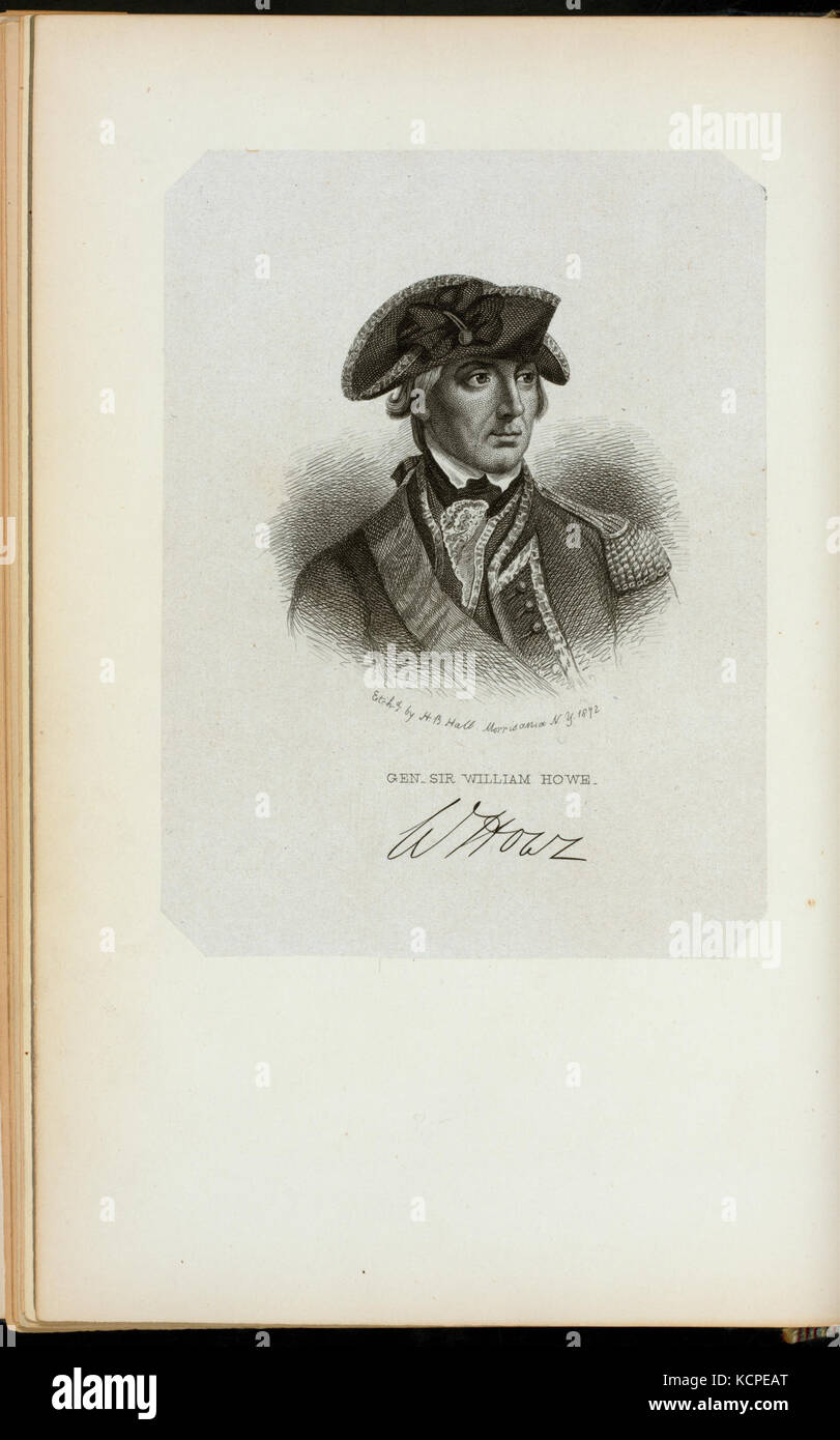 Gen. Sir William Howe (NYPL Hades 257180 EM15151 Stock Photo - Alamy