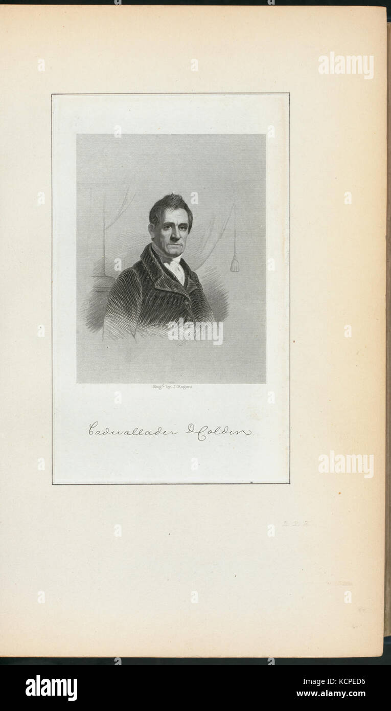 Cadwallader D. Colden (NYPL Hades 257317 EM15263 Stock Photo - Alamy