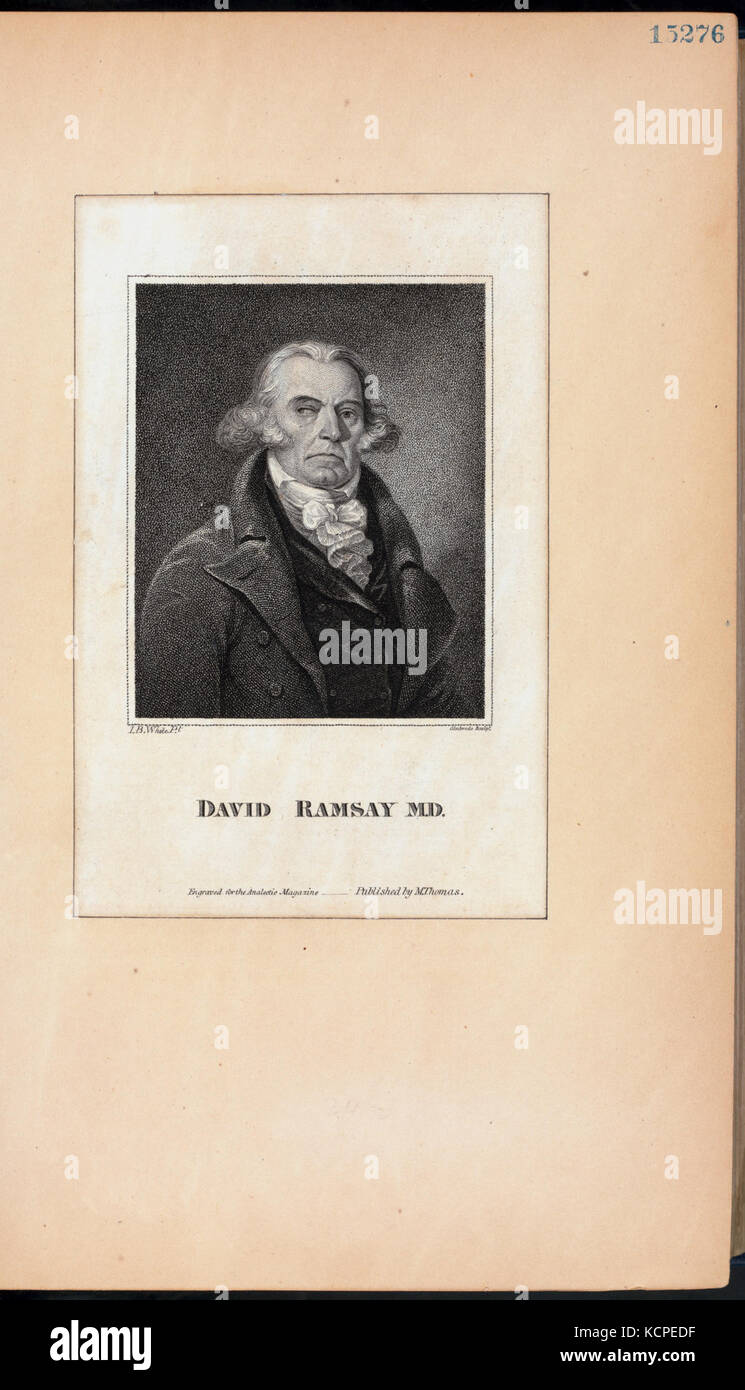 David Ramsay, M.D (NYPL Hades 257328 EM15276 Stock Photo - Alamy