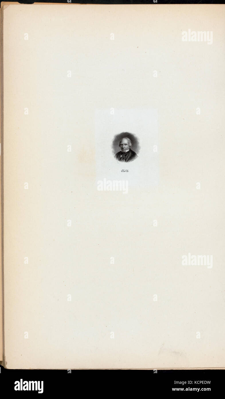 A portrait of Henry Clay, a prominent American politician and statesman ...