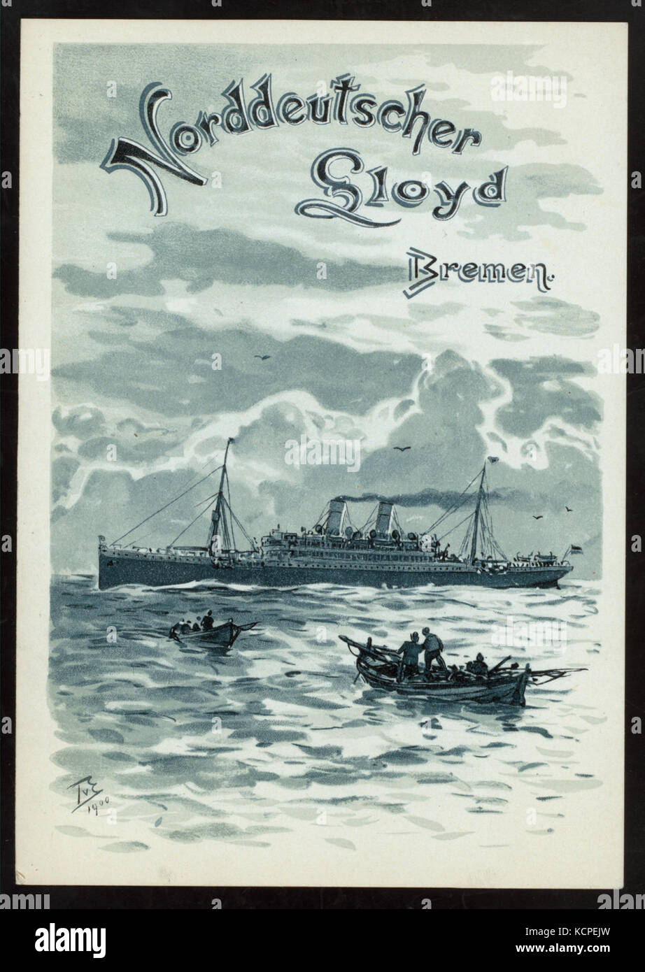 DINNER (held by) NORDDEUTSCHER LLOYD BREMEN (at) EN ROUTE ABOARD ...
