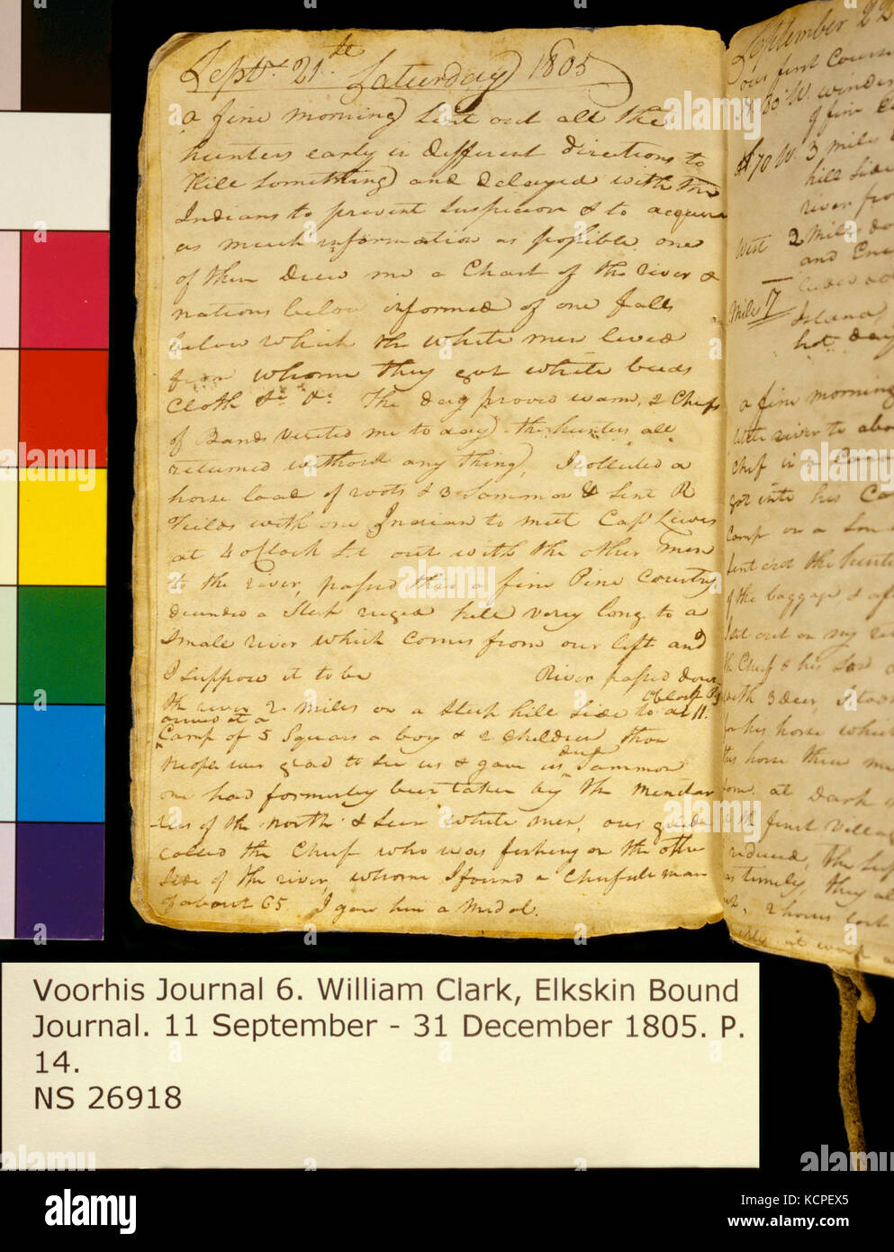 Clark Family Collection Volume 6. Elkskin Journal, page 14, September ...