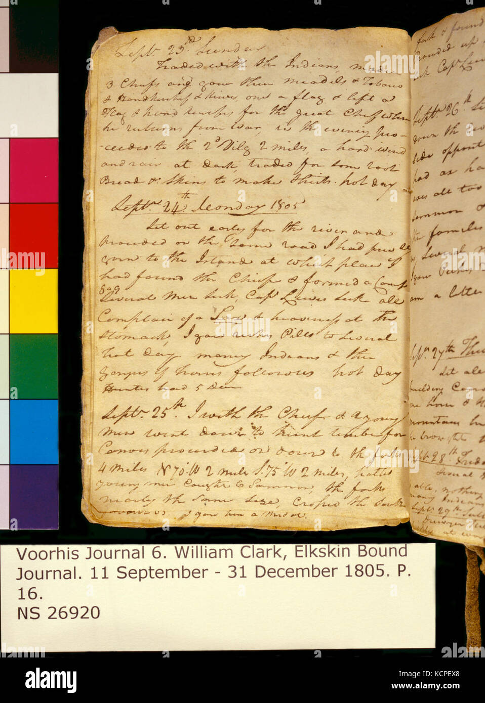 Clark Family Collection Volume 6. Elkskin Journal, page 16, September ...