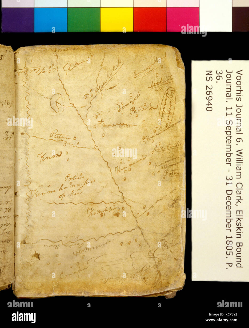 Clark Family Collection Volume 6. Elkskin Journal, page 36 ...