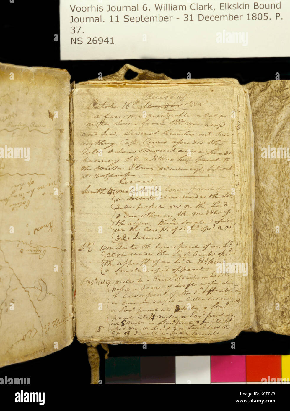 Clark Family Collection Volume 6. Elkskin Journal, page 37, October 15 ...