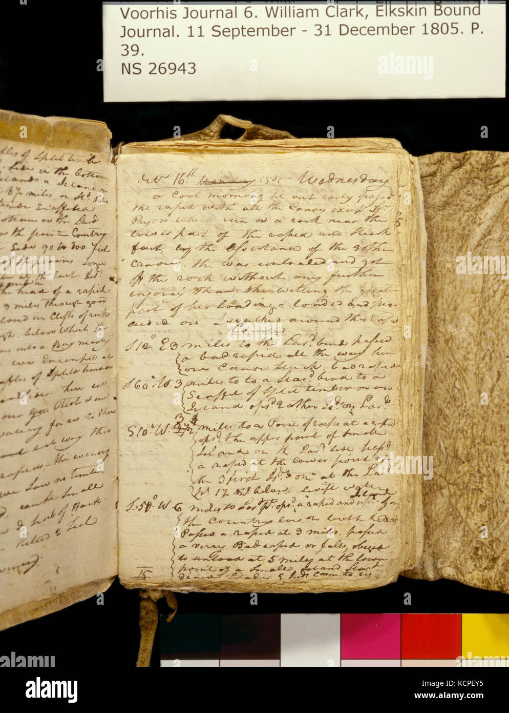 Clark Family Collection Volume 6. Elkskin Journal, page 39, October 16 ...