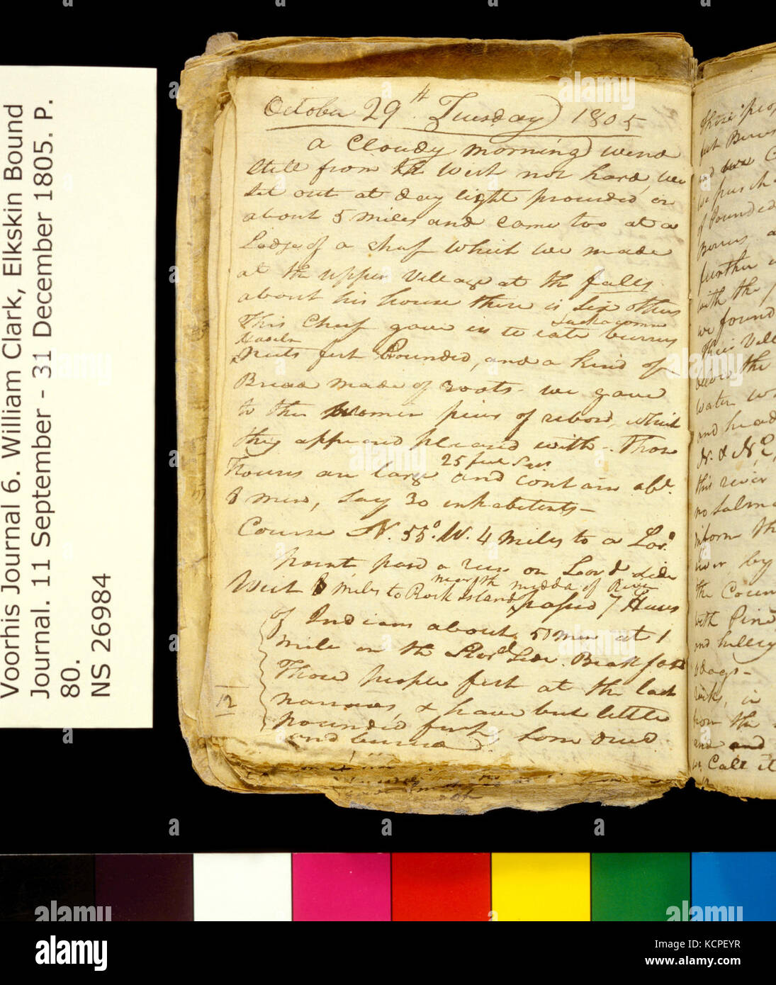 Clark Family Collection Volume 6. Elkskin Journal, page 80, October 29 ...