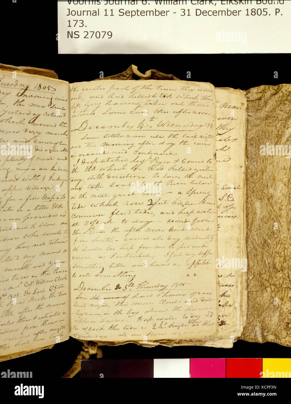 Clark Family Collection Volume 6. Elkskin Journal, page 173, December 3 ...