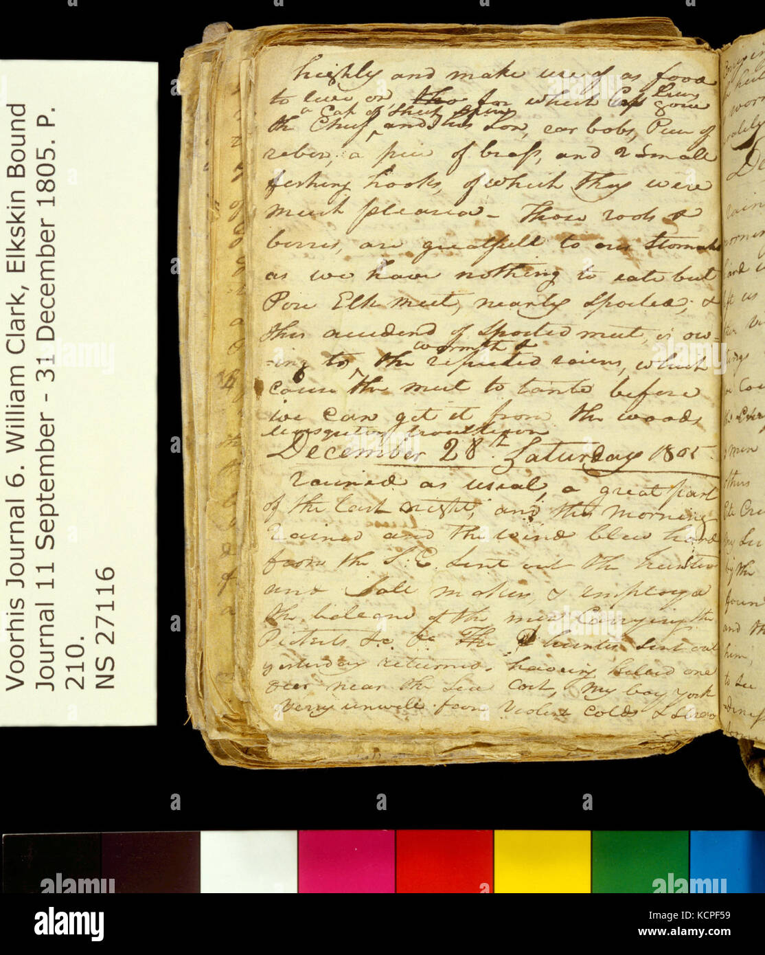 Clark Family Collection Volume 6. Elkskin Journal, page 210, December ...