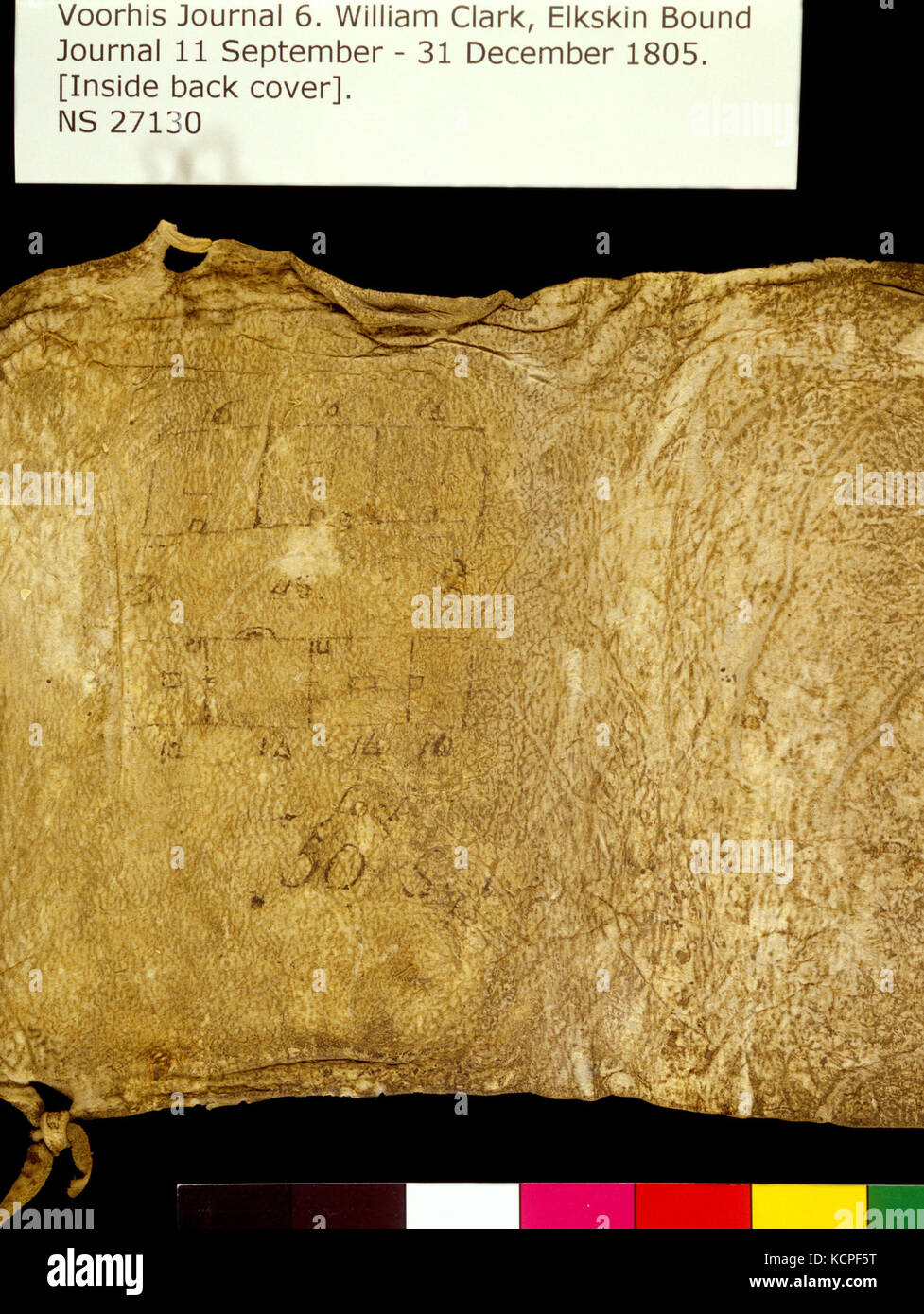 Clark Family Collection Volume 6. Elkskin Journal. Inside back cover ...