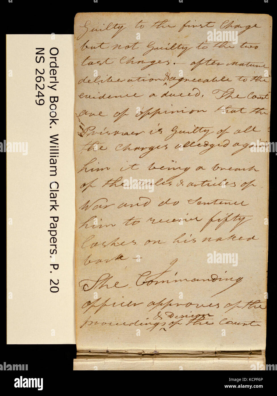 Clark Family Collection Volume 20. Orderly book, page 20, May 17, 1804 ...