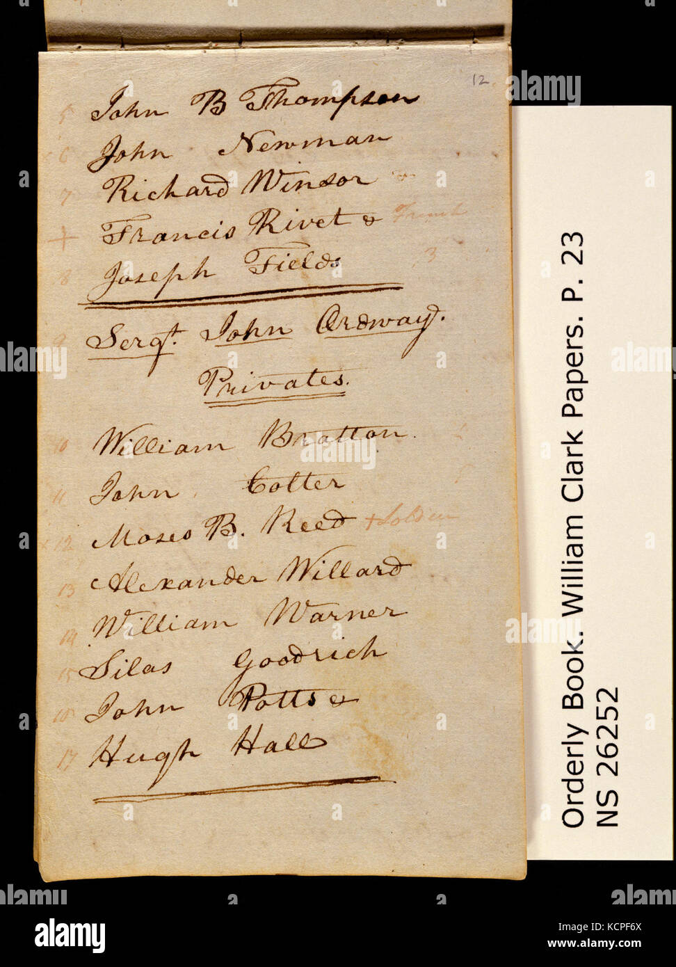 Clark Family Collection Volume 20. Orderly book, page 23, May 26, 1804 ...