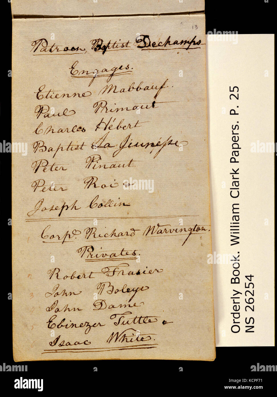 Clark Family Collection Volume 20. Orderly book, page 25, May 26, 1804 ...