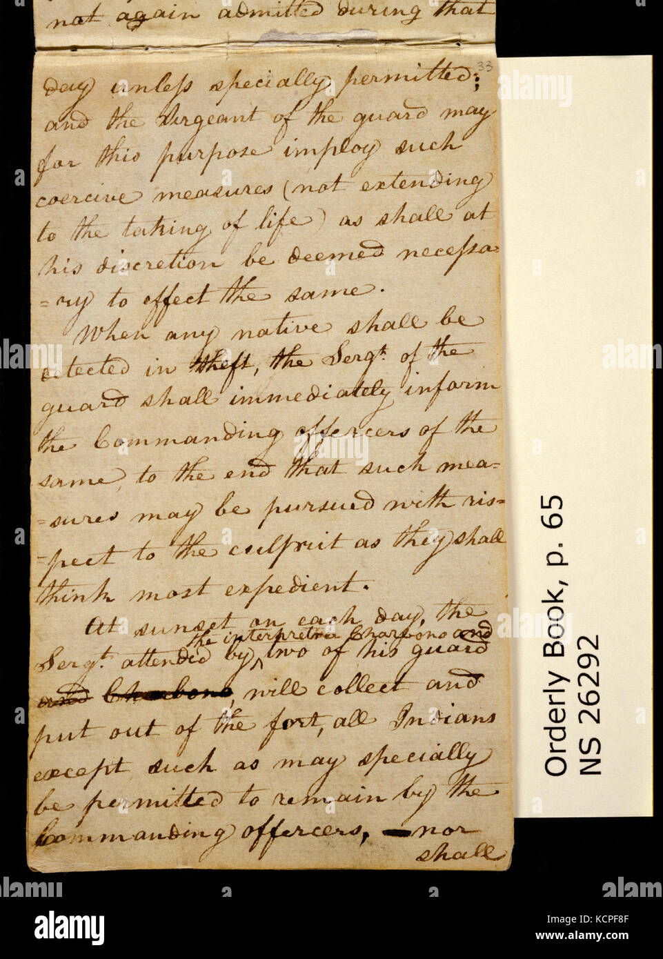 Clark Family Collection Volume 20. Orderly book, page 65, January 1 ...