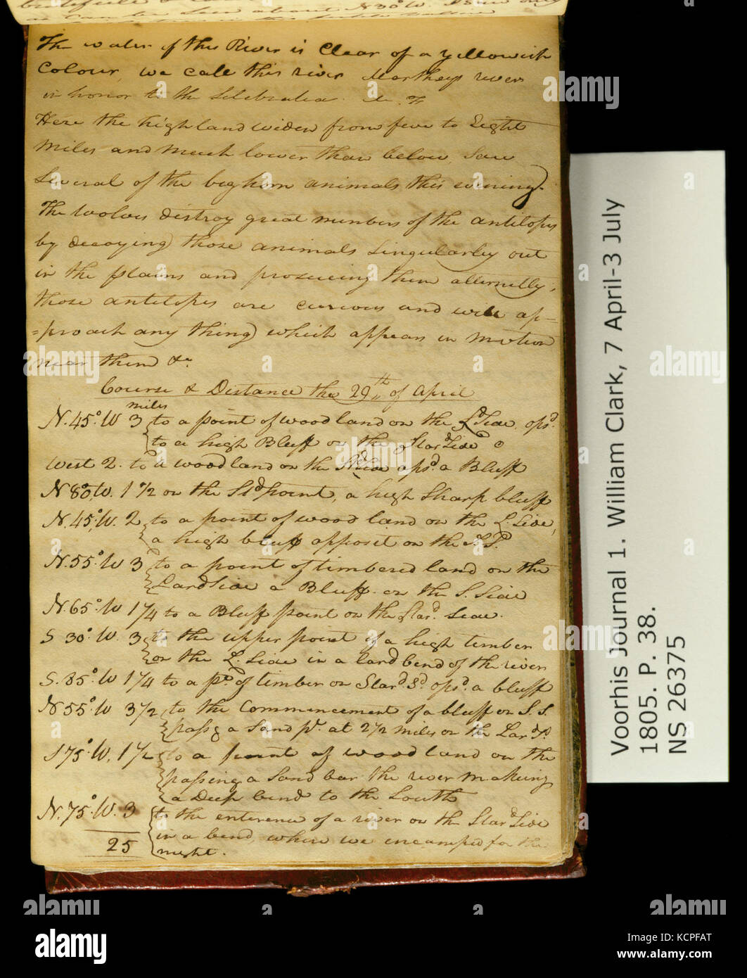 Clark Family Collection Volume 1. Voorhis Journal No. 1, page 38, April ...