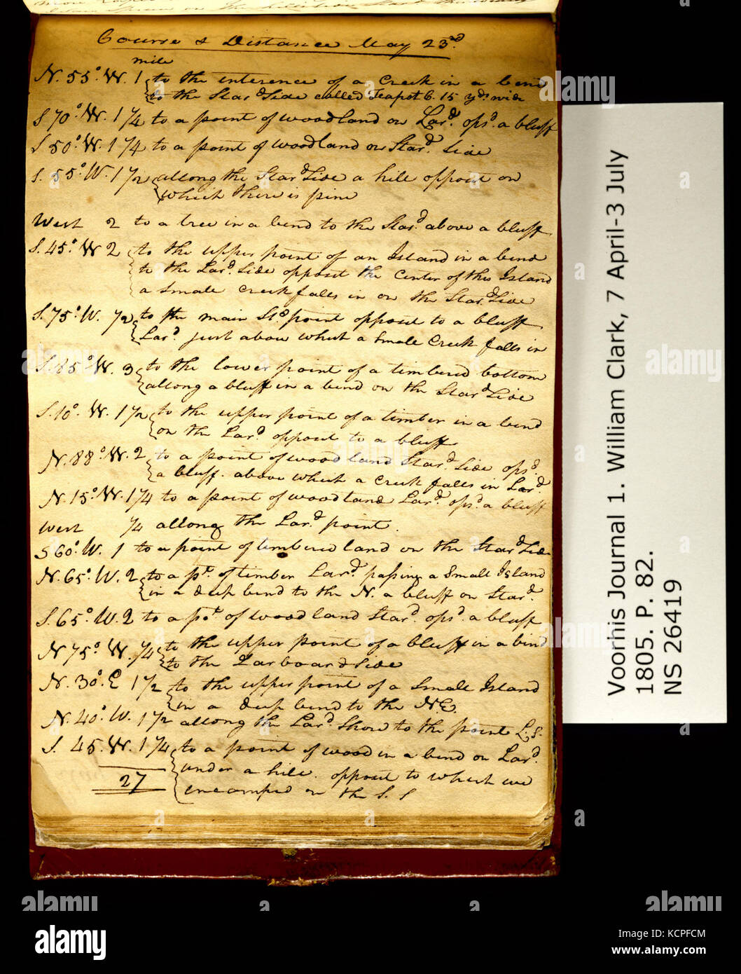 Clark Family Collection Volume 1. Voorhis Journal No. 1, page 82, May ...