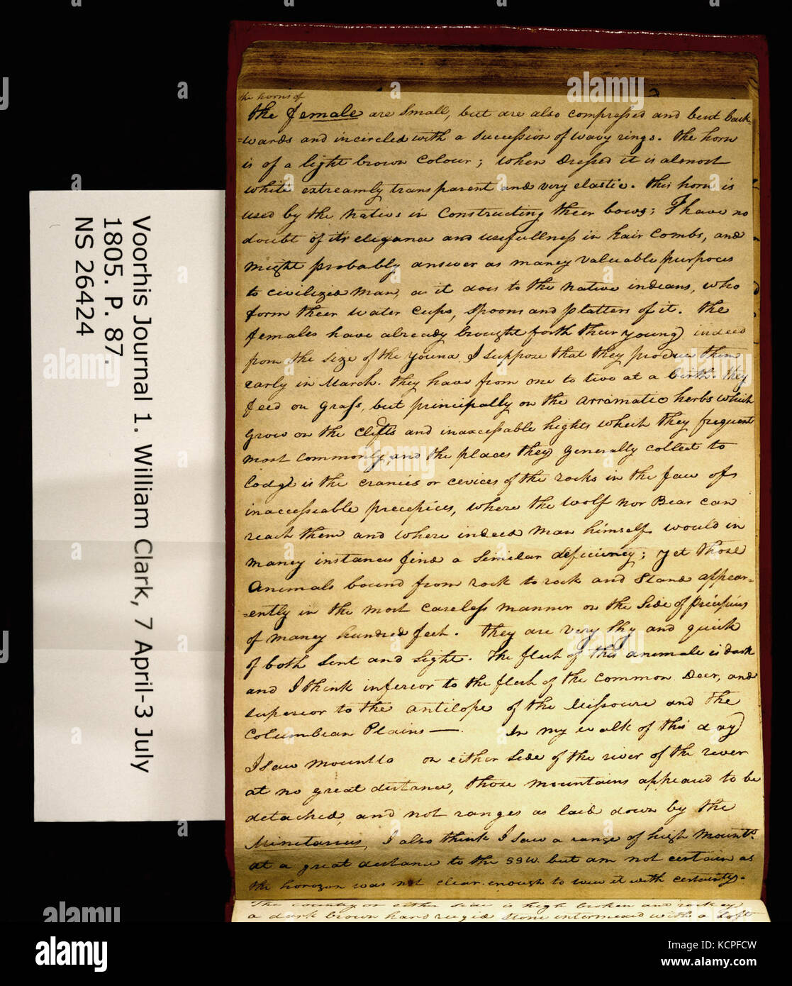 Clark Family Collection Volume 1. Voorhis Journal No. 1, page 87, May ...