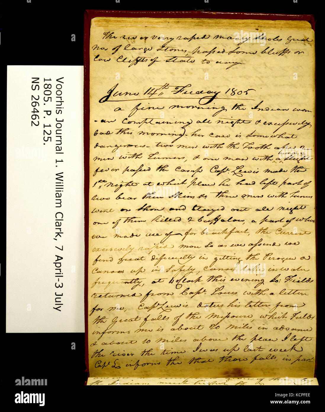 A historical entry from the Clark Family Collection, Volume 1 ...