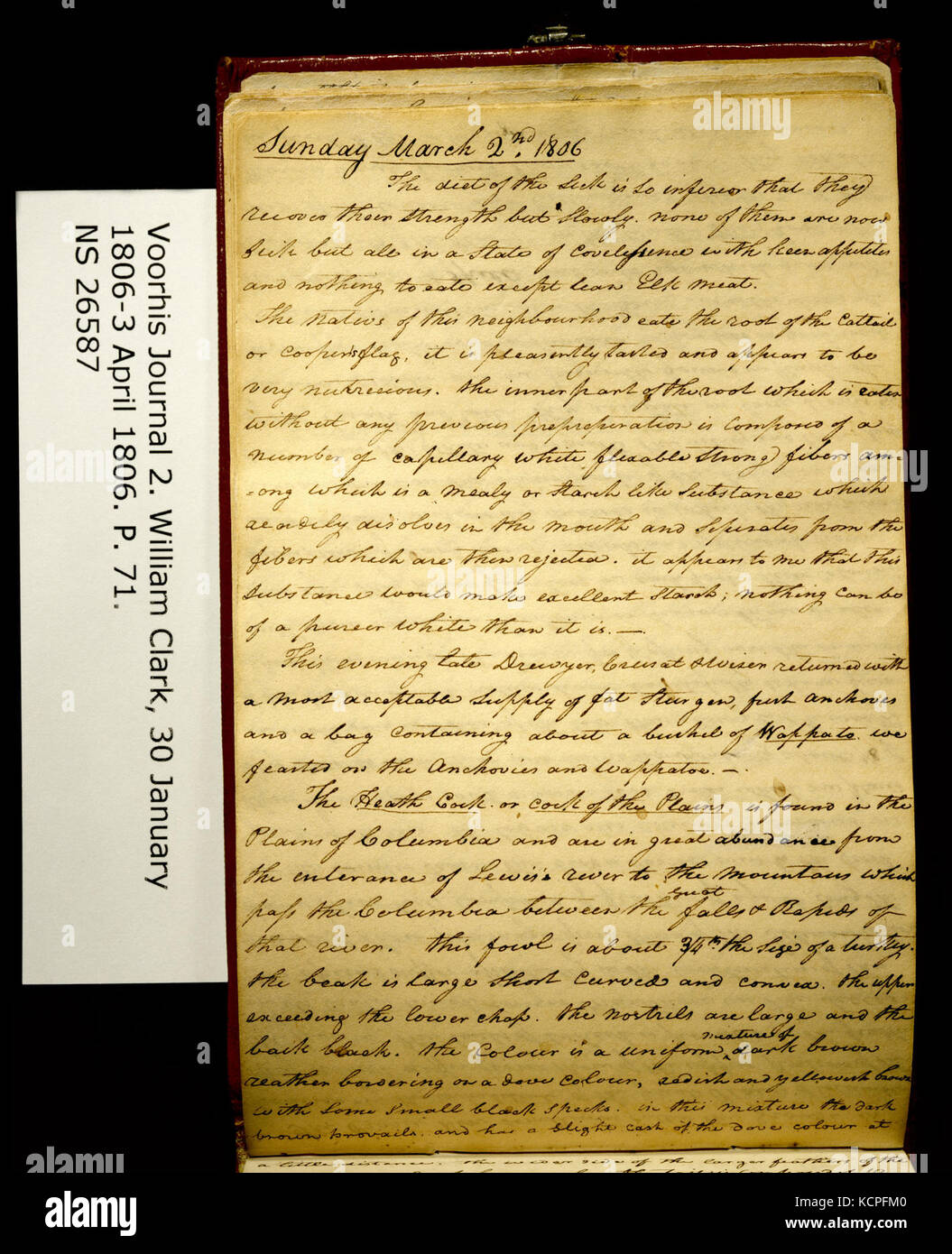 Clark Family Collection Volume 2. Voorhis Journal No. 2, page 71, March ...